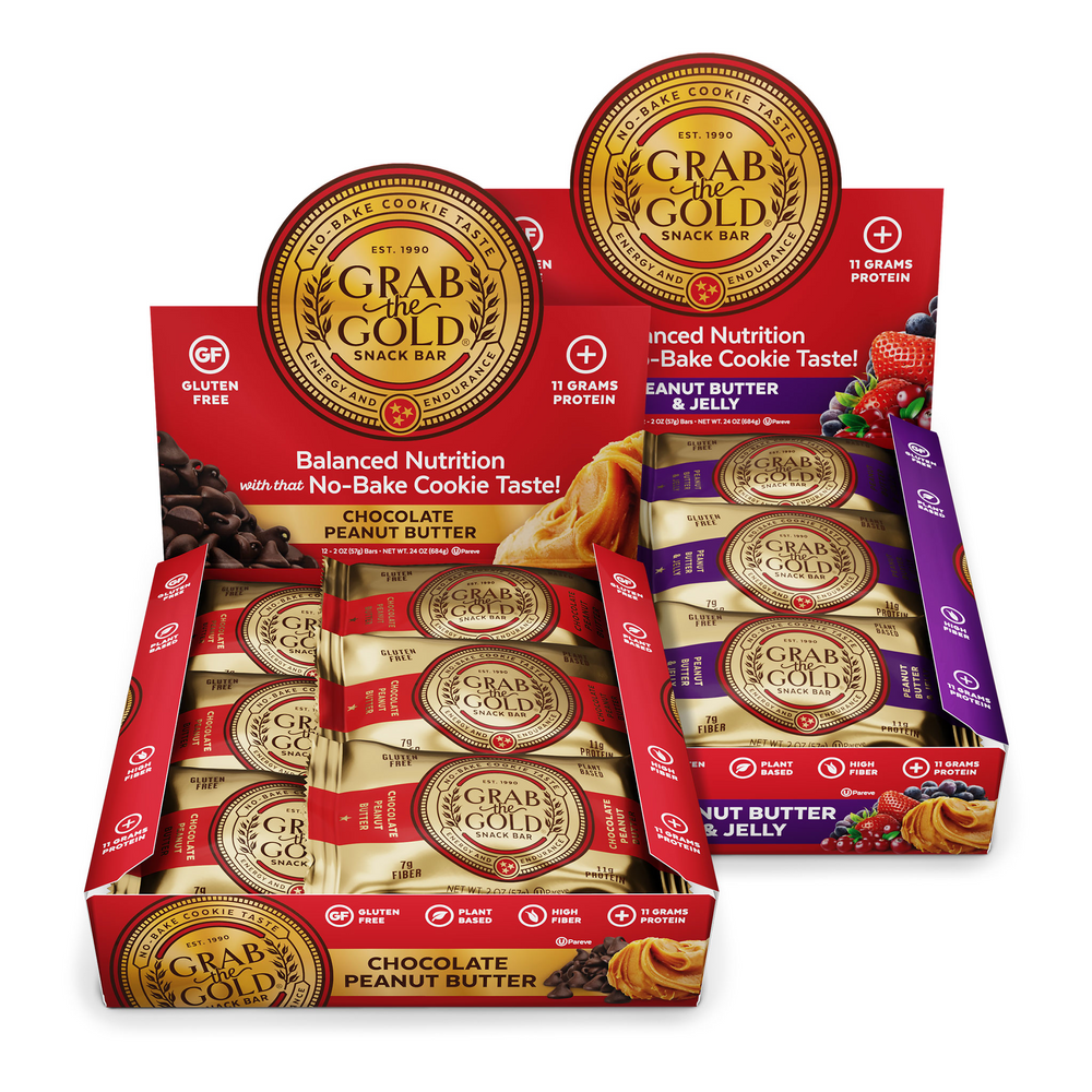 Grab The Gold Snack Bars taste like yummy no-bake cookies-11g protein